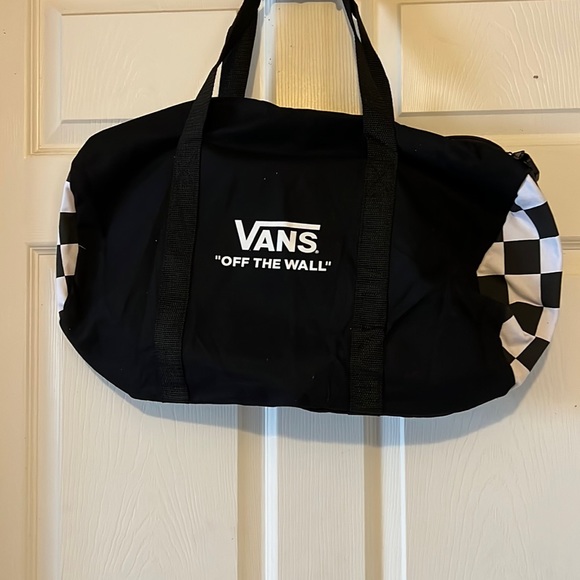 Vans | Bags | Vans Family Exclusive Large Duffle Bag Checkered Accents ...